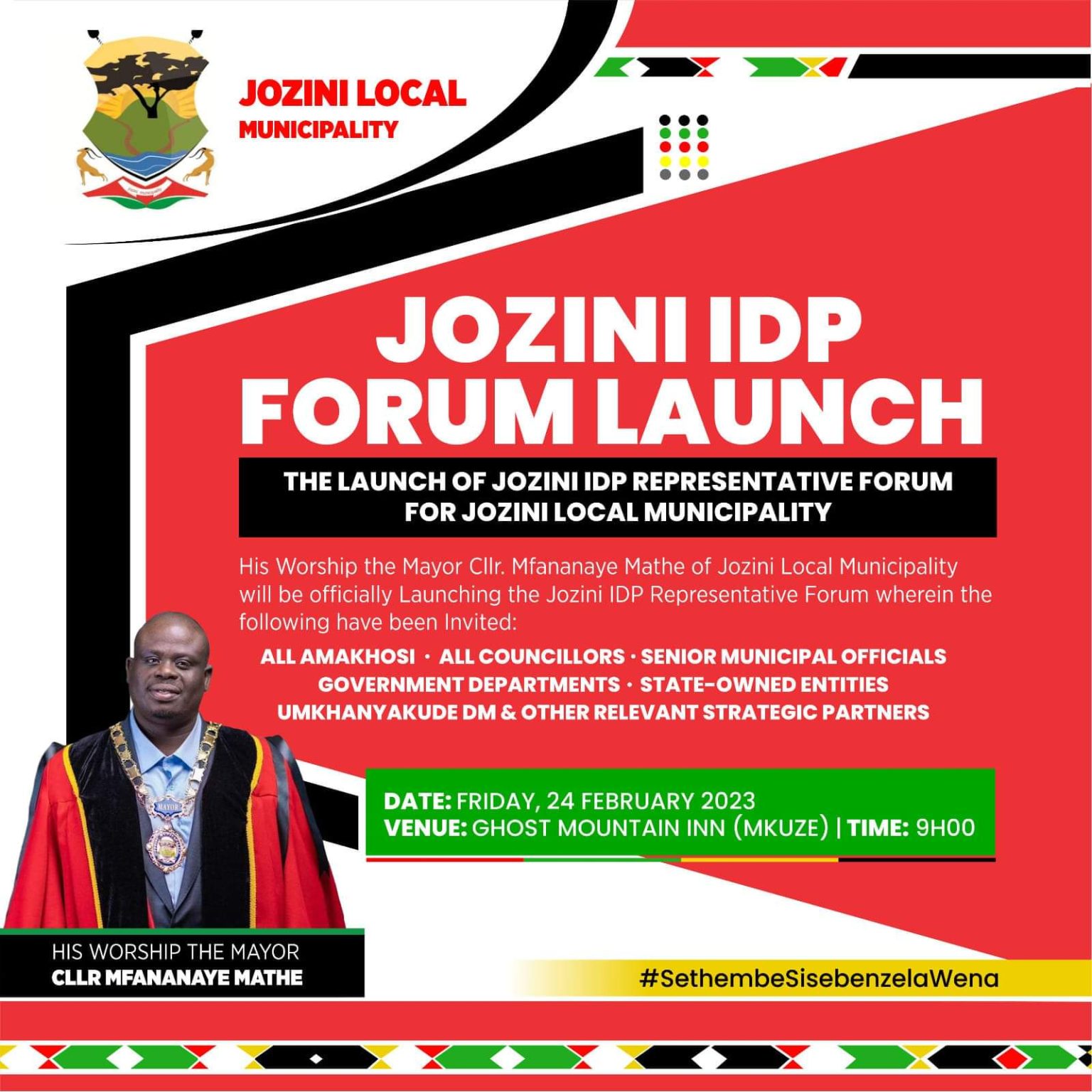 Jozini Municipality IDP Representative Forum | Jozini